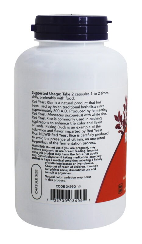 Red Yeast Rice 600 mg. - GoVeg360
